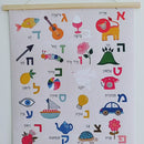 Hebrew Alphabet Poster - Alef Bet Art Print – eleyori.art